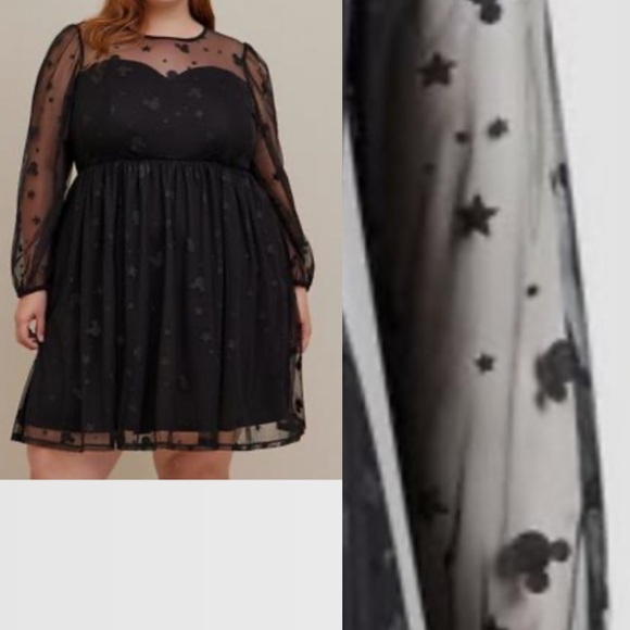 torrid | Dresses | Torrid Disney Mickey Mouse Stars At The Knee Tulle ...